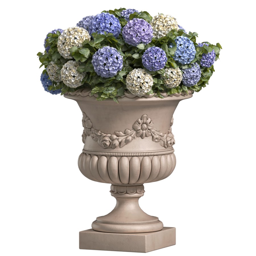 Hydrangea In A Classic Vase For Decoration Facade 3dsmoon