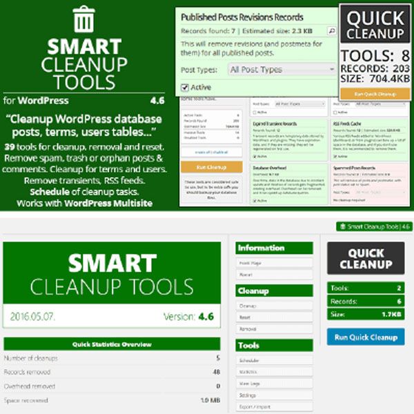 Smart Cleanup Tools - Plugin for WordPress - Chợ Code Ngon