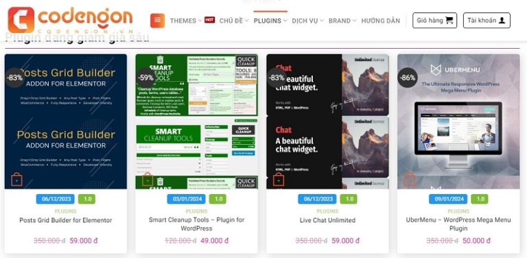 Kho plugin Wordpress - Chợ Code Ngon