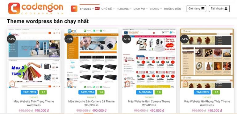 Kho giao diện Theme Wordpress - Chợ Code Ngon